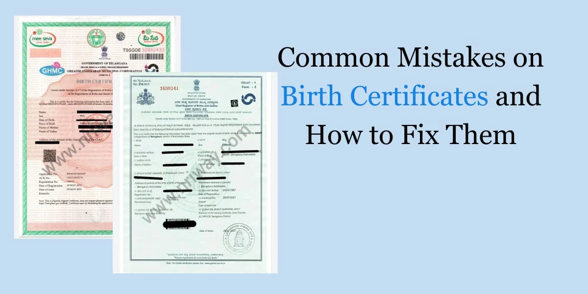 Common Mistakes on Birth Certificates and How to Fix Them